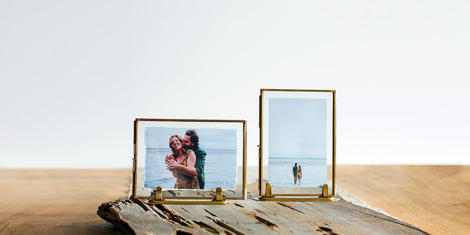 Vintage Brass Standing Frame – LOKTAH